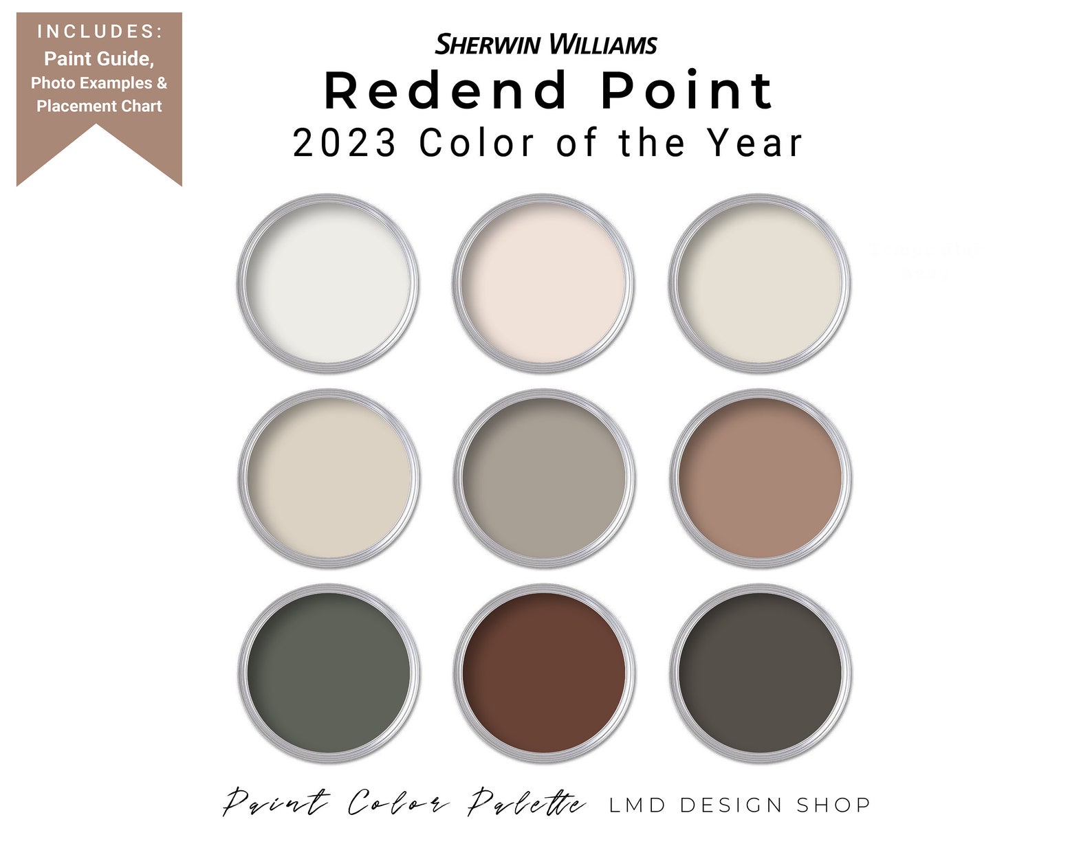 Sherwin Williams Redend Point Paint Pallette Whole House - Etsy