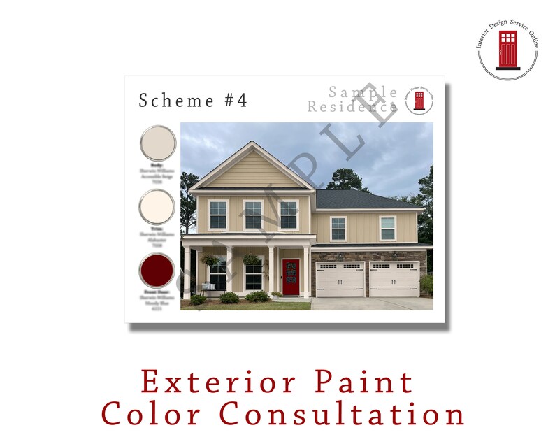Additional Paint Color Scheme for Exterior Paint Color - Etsy