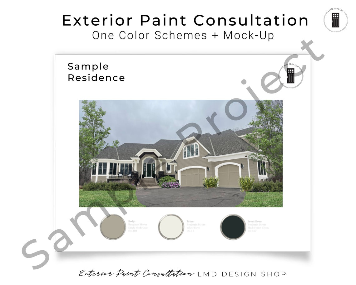 Exterior Paint Color Consultation + Rendering | House Paint Color ...