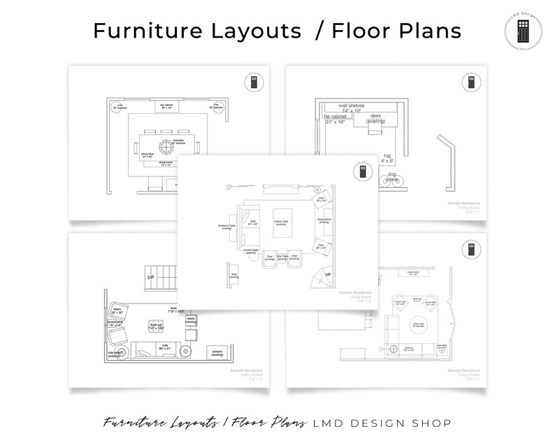 Floor Plans Furniture Layout Interior Design Space Planning - Etsy