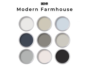 Rustic Farmhouse Paint Palette, Behr, Paint Guide, Whole House Paint ...