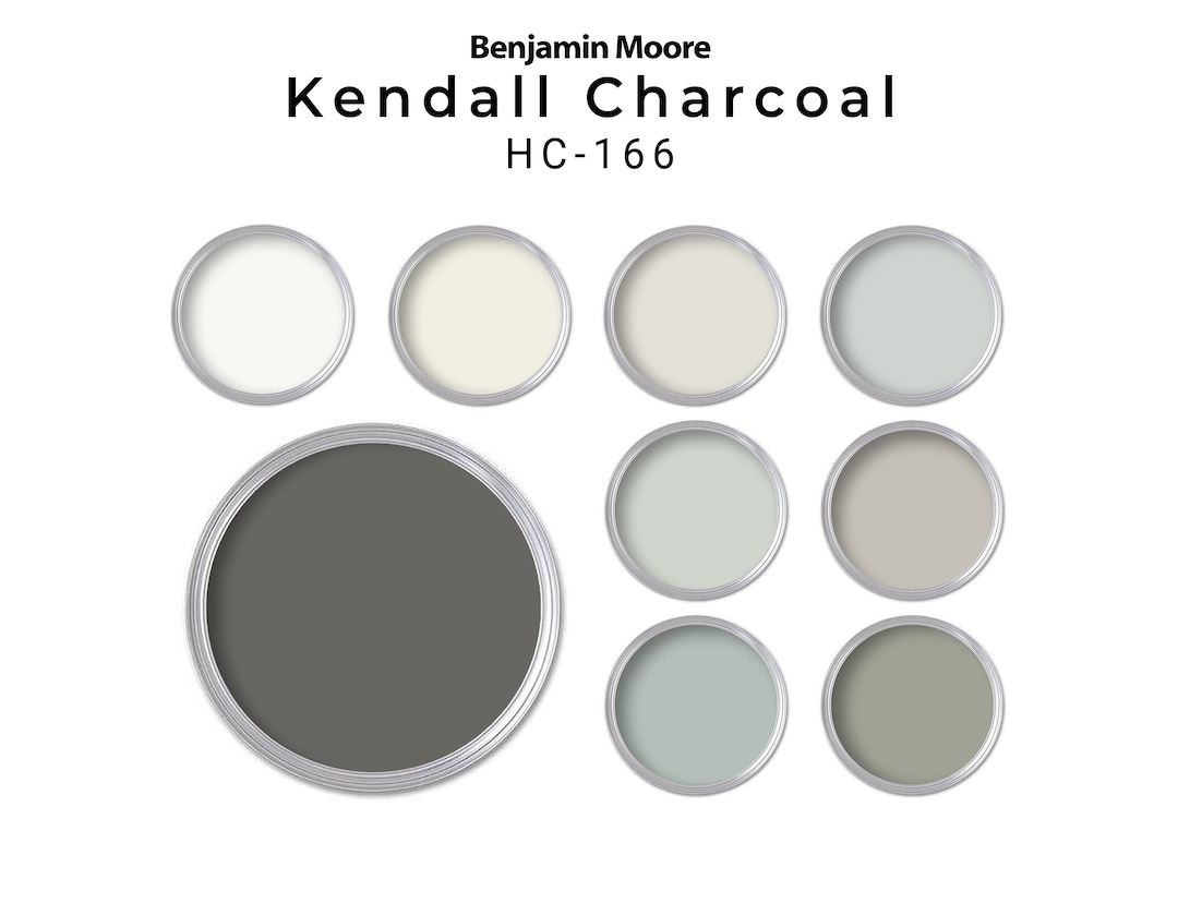 Benjamin Moore Kendall Charcoal Paint Palette | House Paint Palette Kendall Charcoal Benjamin ...