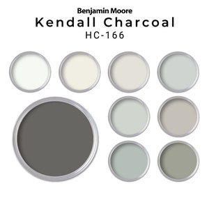Benjamin Moore Kendall Charcoal Paint Palette | House Paint Palette Kendall Charcoal Benjamin ...