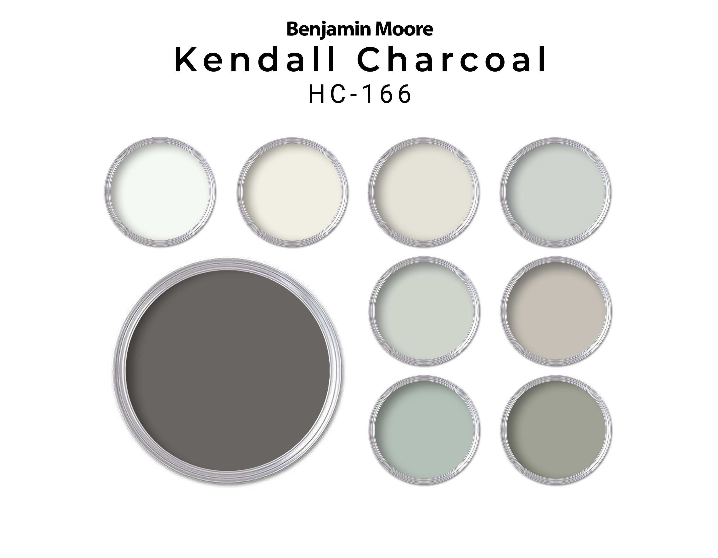 Benjamin Moore Kendall Charcoal Paint Palette House Paint Palette Kendall Charcoal Benjamin ...