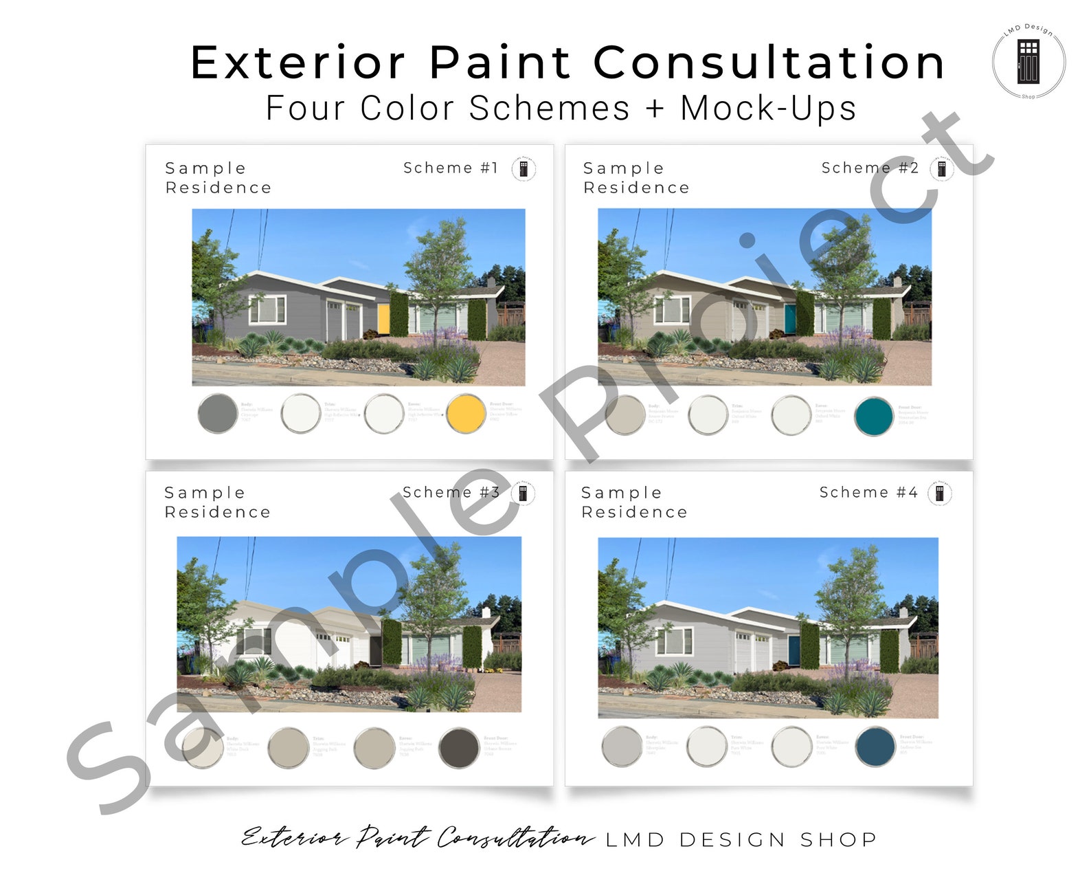 Exterior Paint Color Consultation and Renderings Home - Etsy