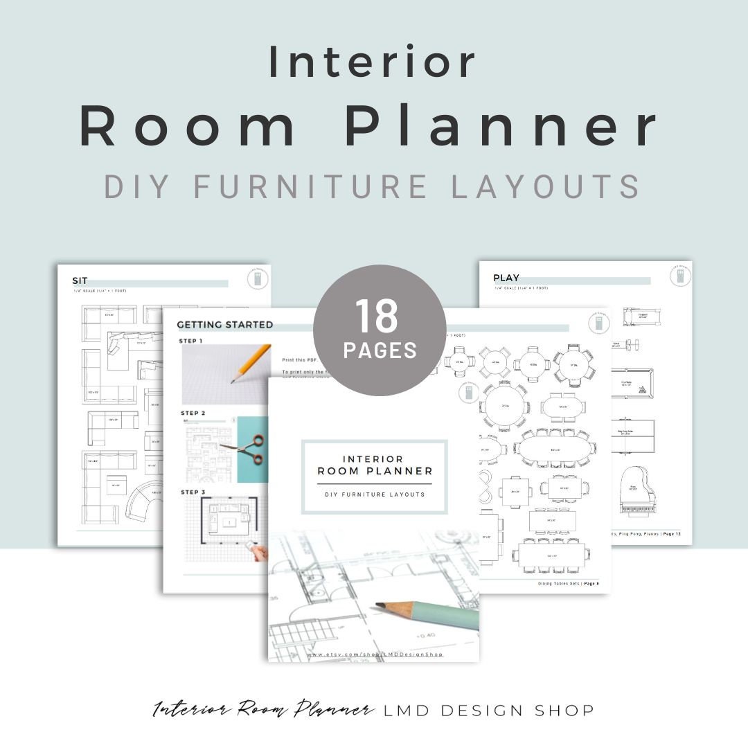 Furniture Layouts Interior Room Planner DIY Furniture Layouts Printable ...