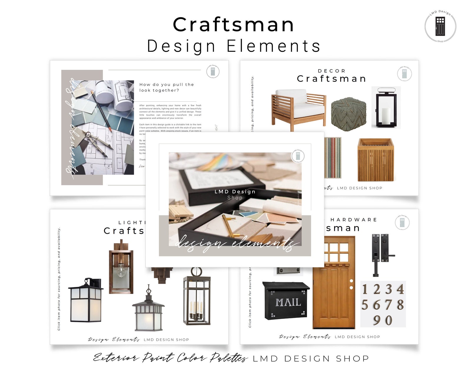 Craftsman Exterior Paint Color Palettes | Exterior House Paint Colors ...