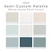 Custom Valspar Paint Color Palette Home Paint Color Selection - Etsy