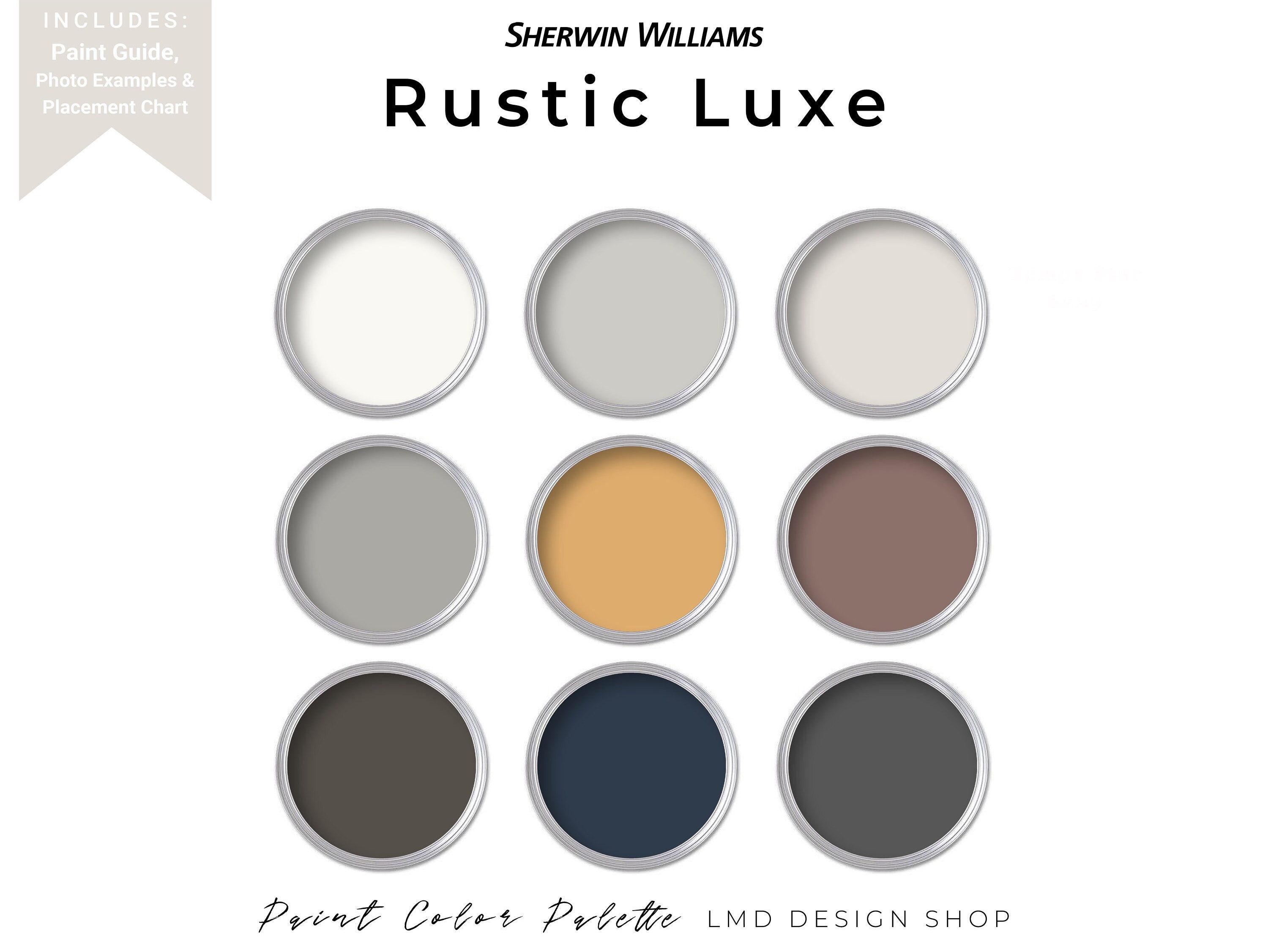 Sherwin Williams Rustic Paint Palette Whole House Paint - Etsy