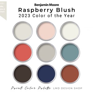 Benjamin Moore Raspberry Blush Paint Palette 2023 Whole - Etsy