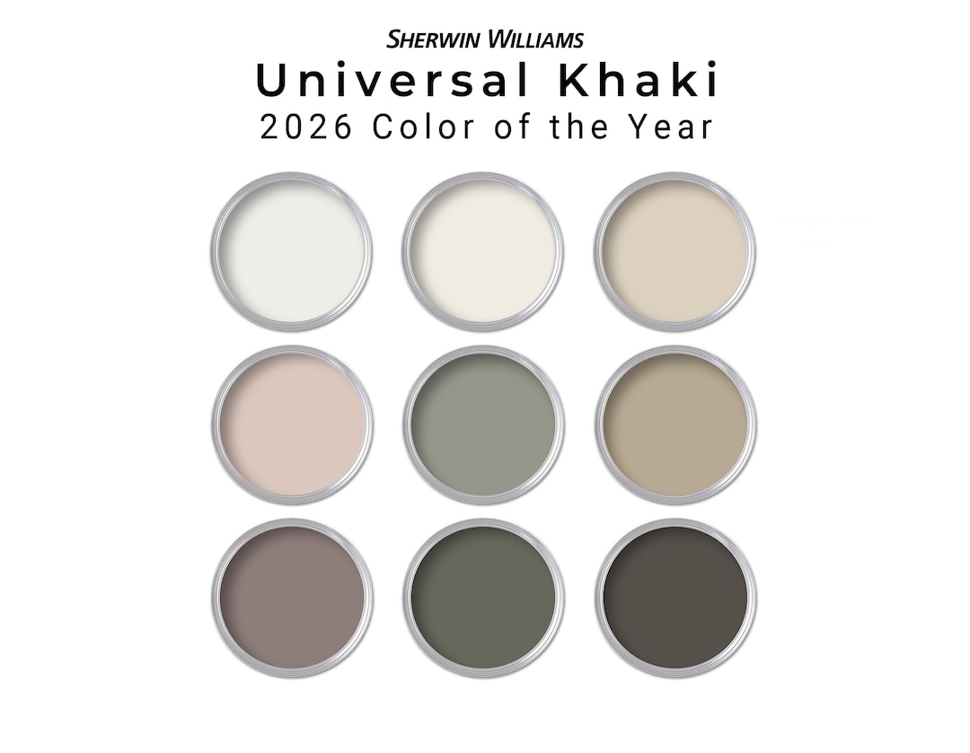 Universal Khaki SW 6150 Color Palette | Sherwin Williams 2026 Color of ...