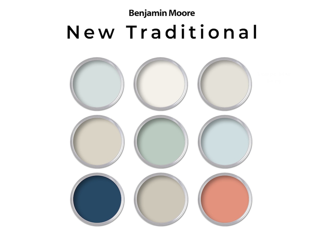 Benjamin Moore Traditional Paint Color Palette | Whole House Paint ...