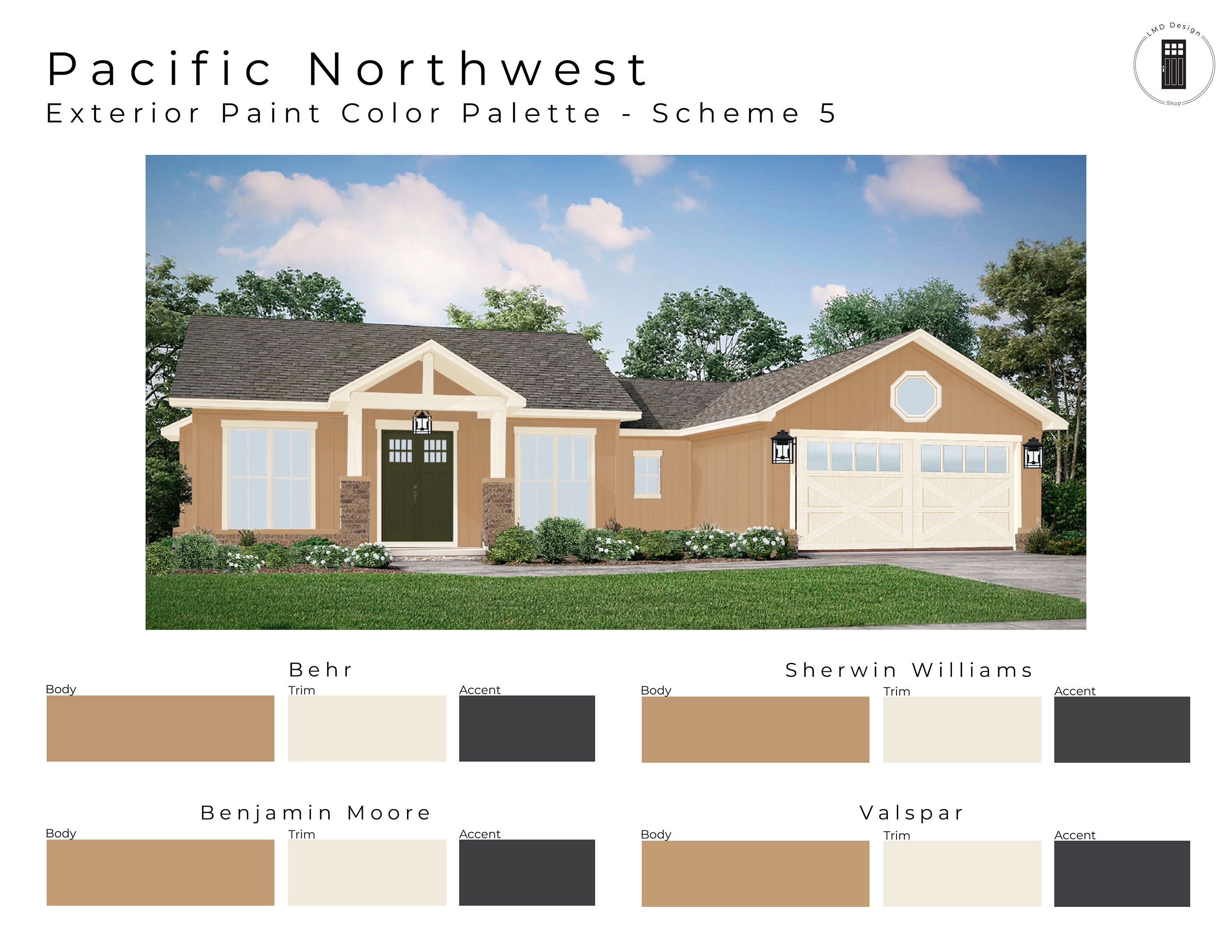 Exterior Paint Color Chart 8734m Search | MyPerfectColor Custom Spray
