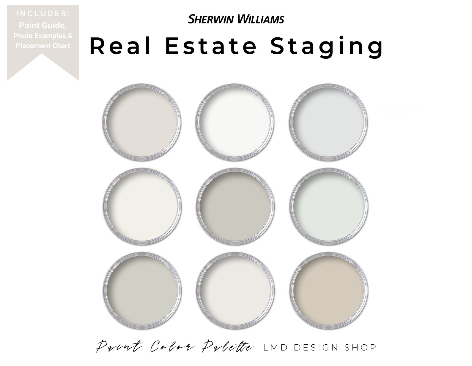 Sherwin Williams Neutrals Paint Color Palette Whole House - Etsy