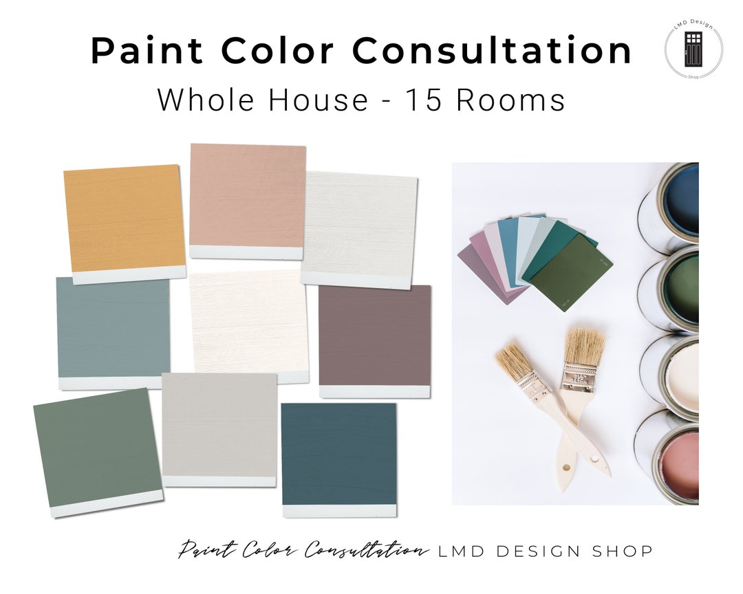 Interior Paint Color Consultation Custom House Paint Color Palette ...