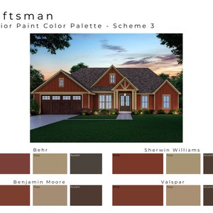 Craftsman Exterior Paint Color Palettes | Exterior House Paint Colors ...