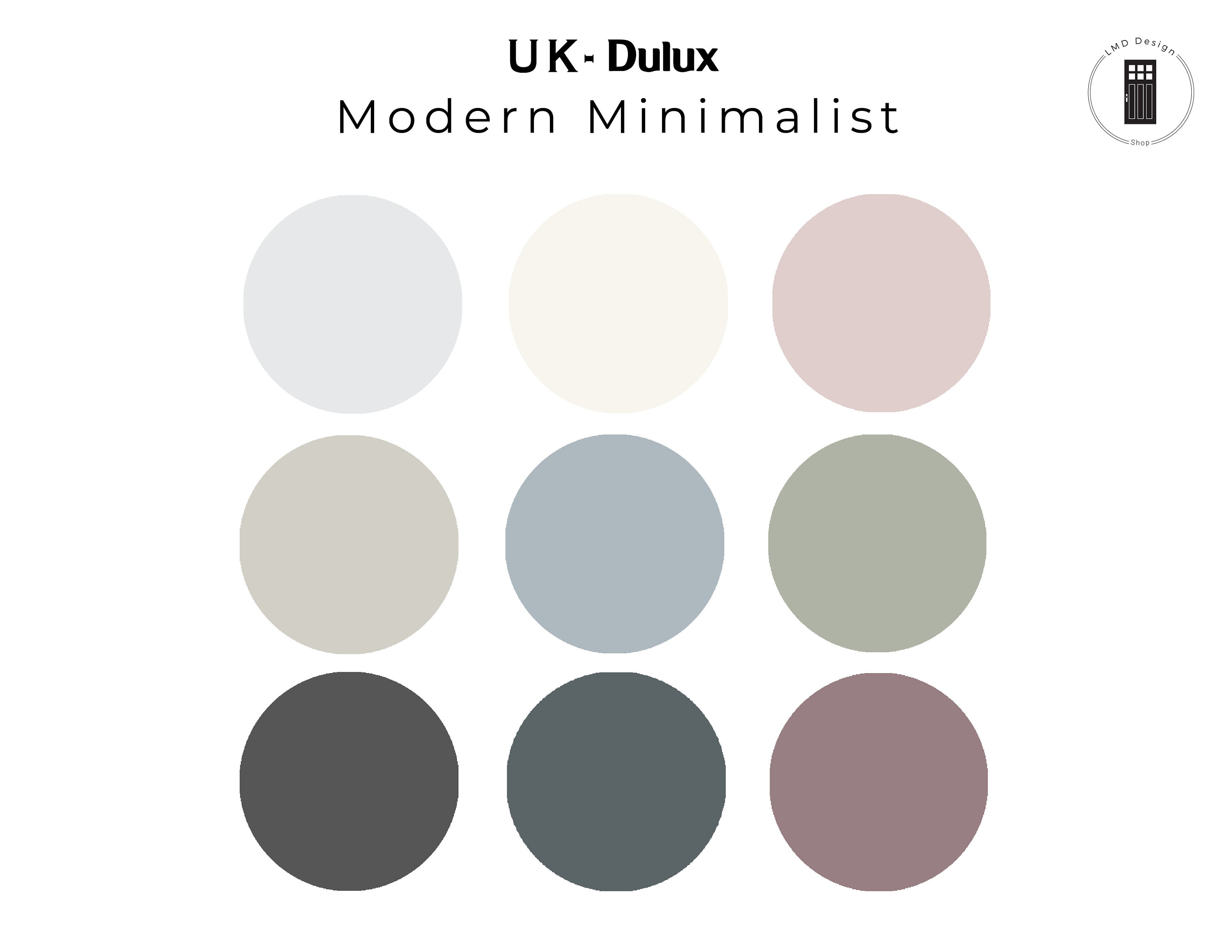 Modern Minimalist Dulux UK Paint Color Palette | Dulux UK Minimalist ...