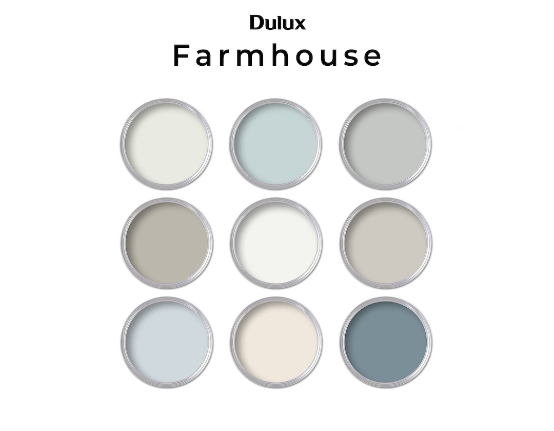 Farmhouse Dulux Paint Color Palette | Home Paint Palette Dulux ...