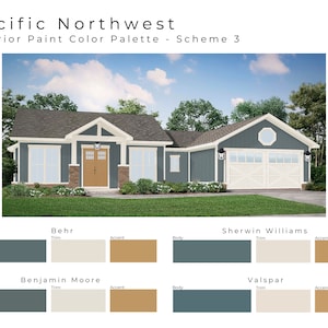 Pacific Northwest Exterior Paint Color Palettes | Northwest Style ...
