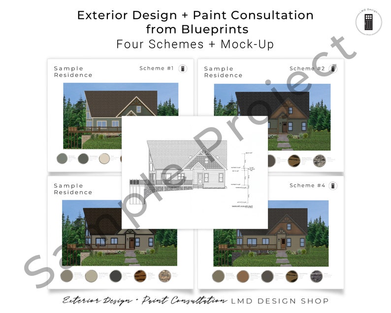 Exterior Design & Paint Color Consultation | Exterior Design Rendering ...