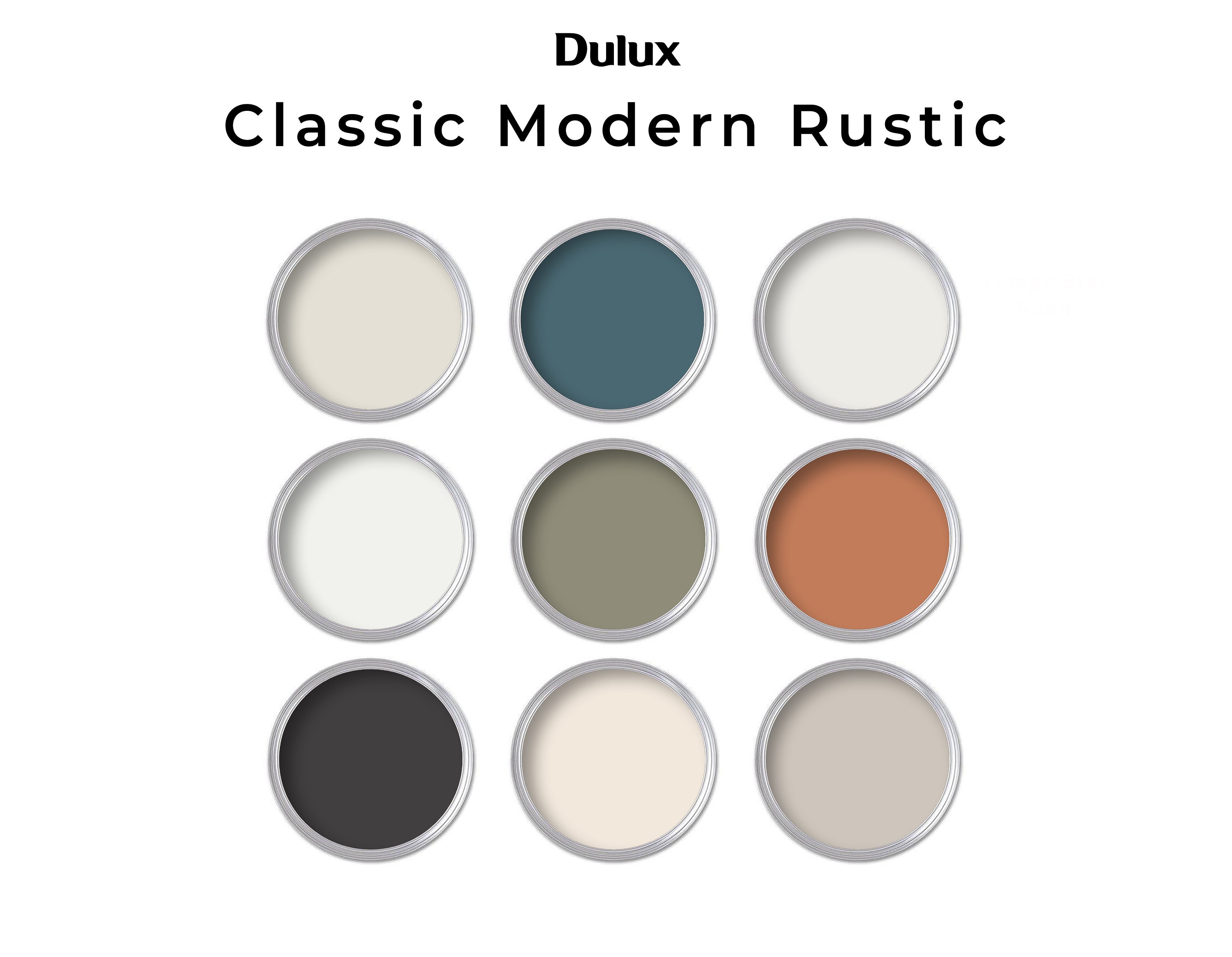 Rustic Modern Dulux Paint Color Palette Interior Palette Dulux canadian ...