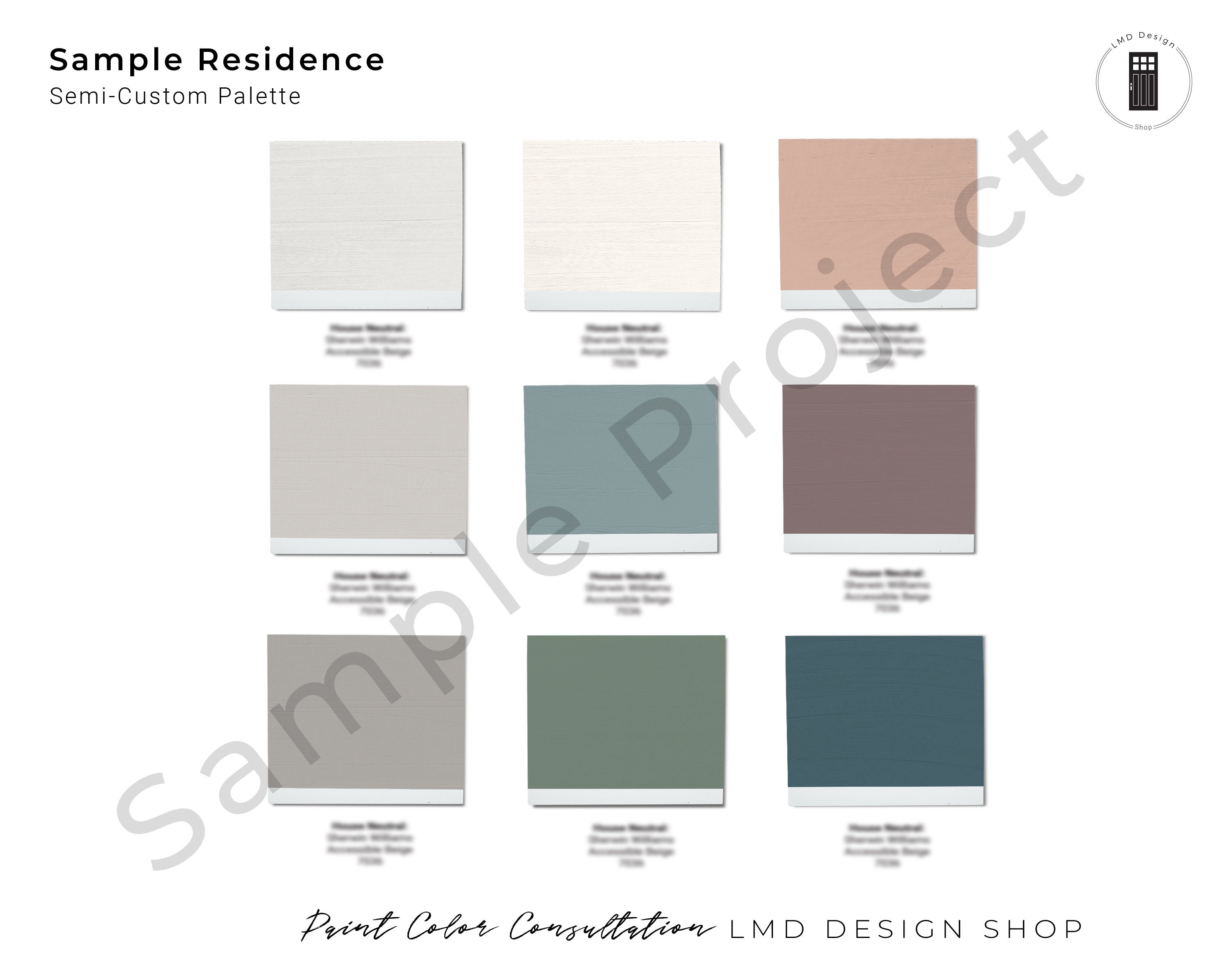 Custom Sherwin Williams Paint Color Palette Custom Color Palette - Etsy UK