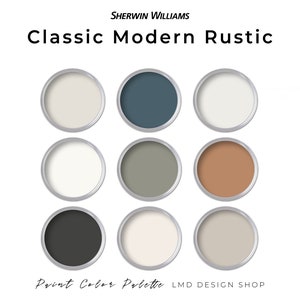 Rustic Modern Sherwin Williams Paint Color Palette | Interior Home ...