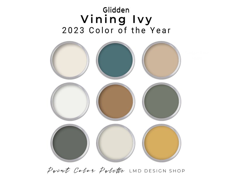 Glidden Vining Ivy Paint Color Palette 2023 Whole (Download Now) - Etsy