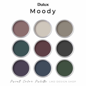Moody Dulux (canadian Color Codes) Paint Color Palette | Moody Whole ...
