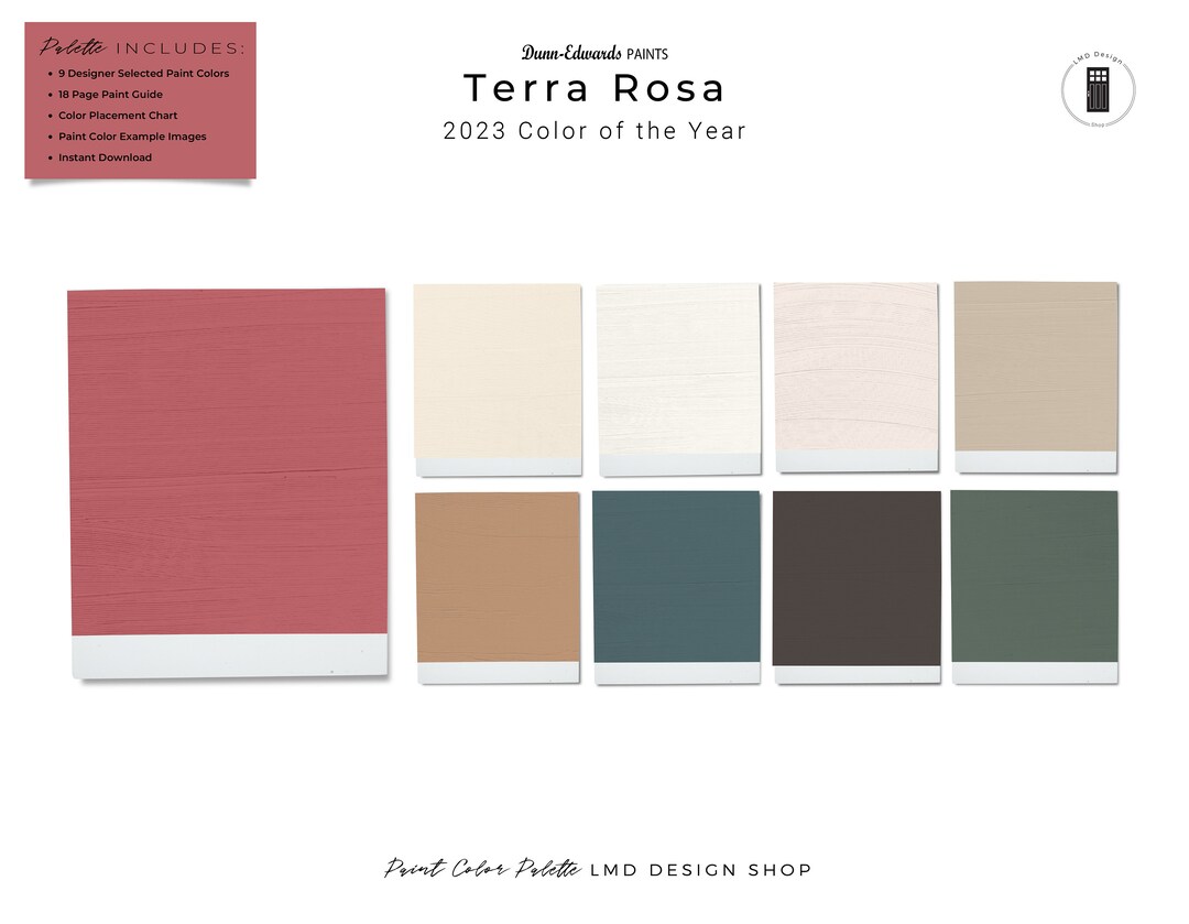 Dunn-edwards Terra Rosa 2023 Color Year Boho Paint Color - Etsy