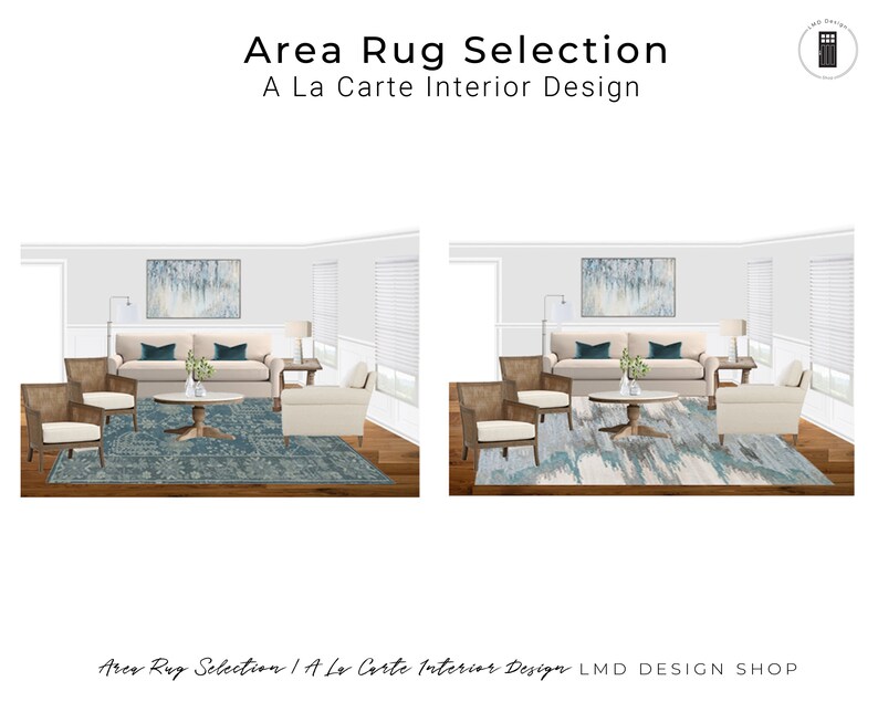 Interior Design Service Area Rug Selection - Etsy