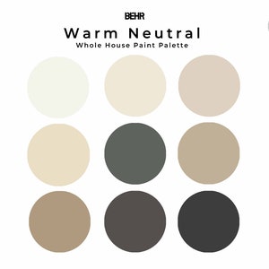 Behr Warm Neutral Paint Color Palette | Neutral Interior Behr Home ...