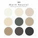 Behr Warm Neutral Paint Color Palette Neutral Interior Behr Home Depot ...