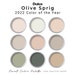 Olive Sprig Dulux Paint Color Palette | 2022 Color of Year Paint ...