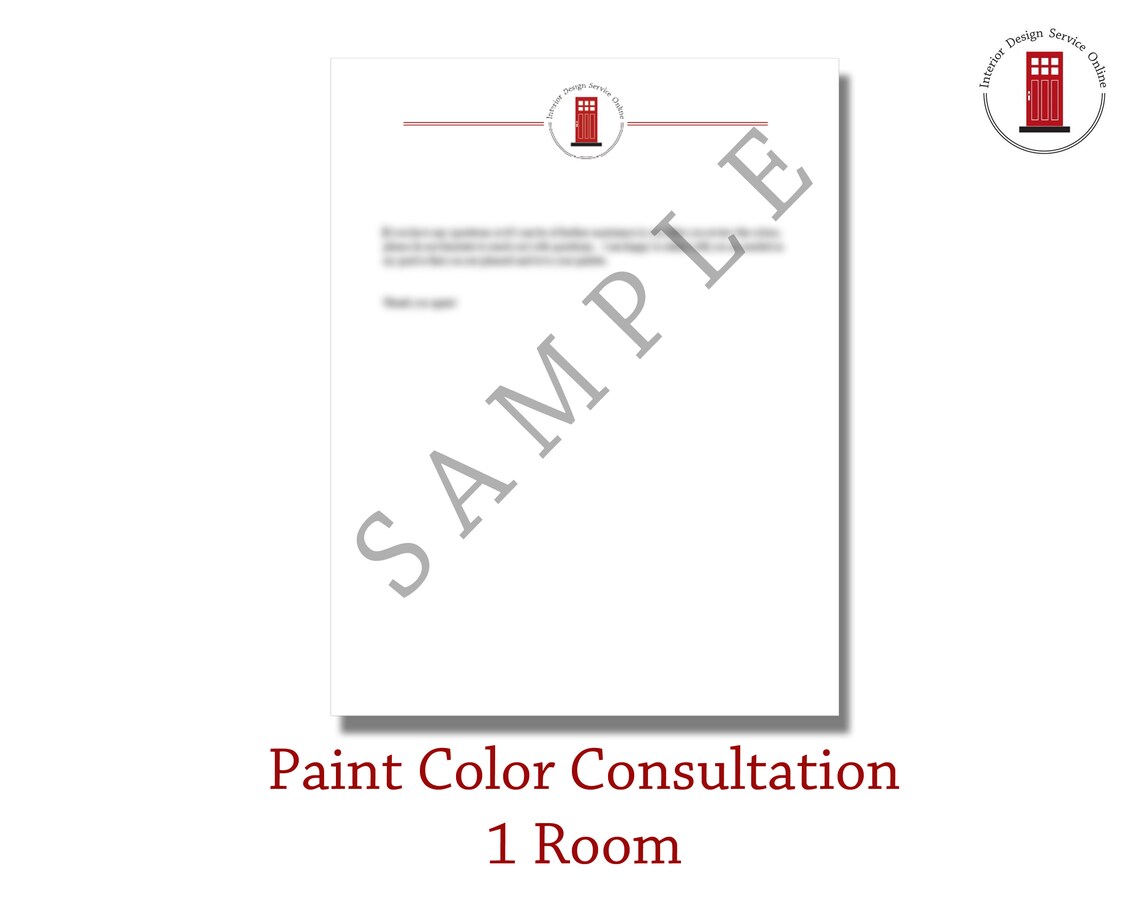 Interior Paint Color Consultation 1 Room Paint Color - Etsy