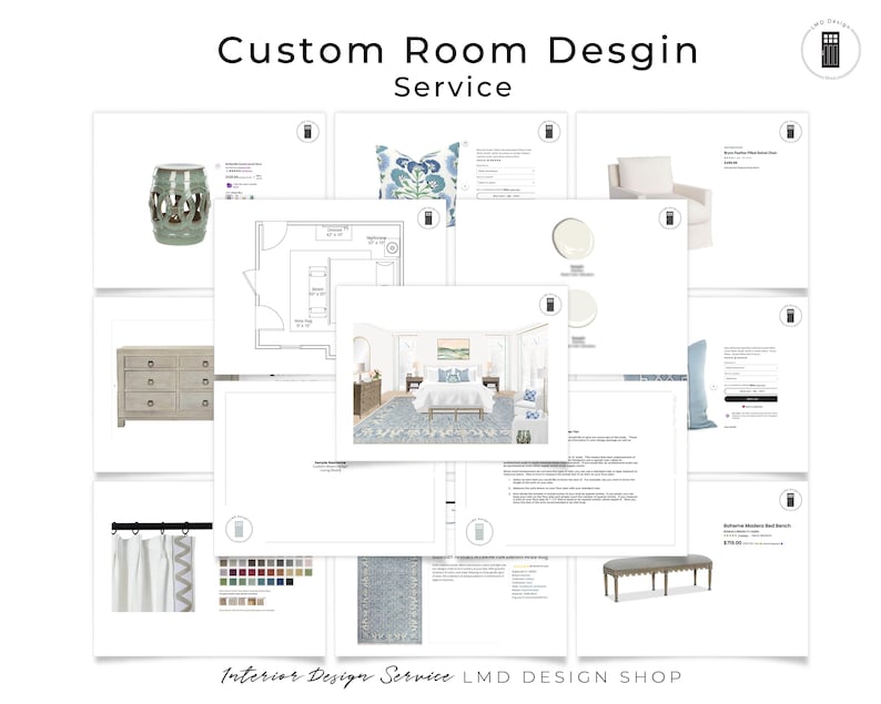 Custom Room Design Service | Professional Interior Design Makeover - Etsy