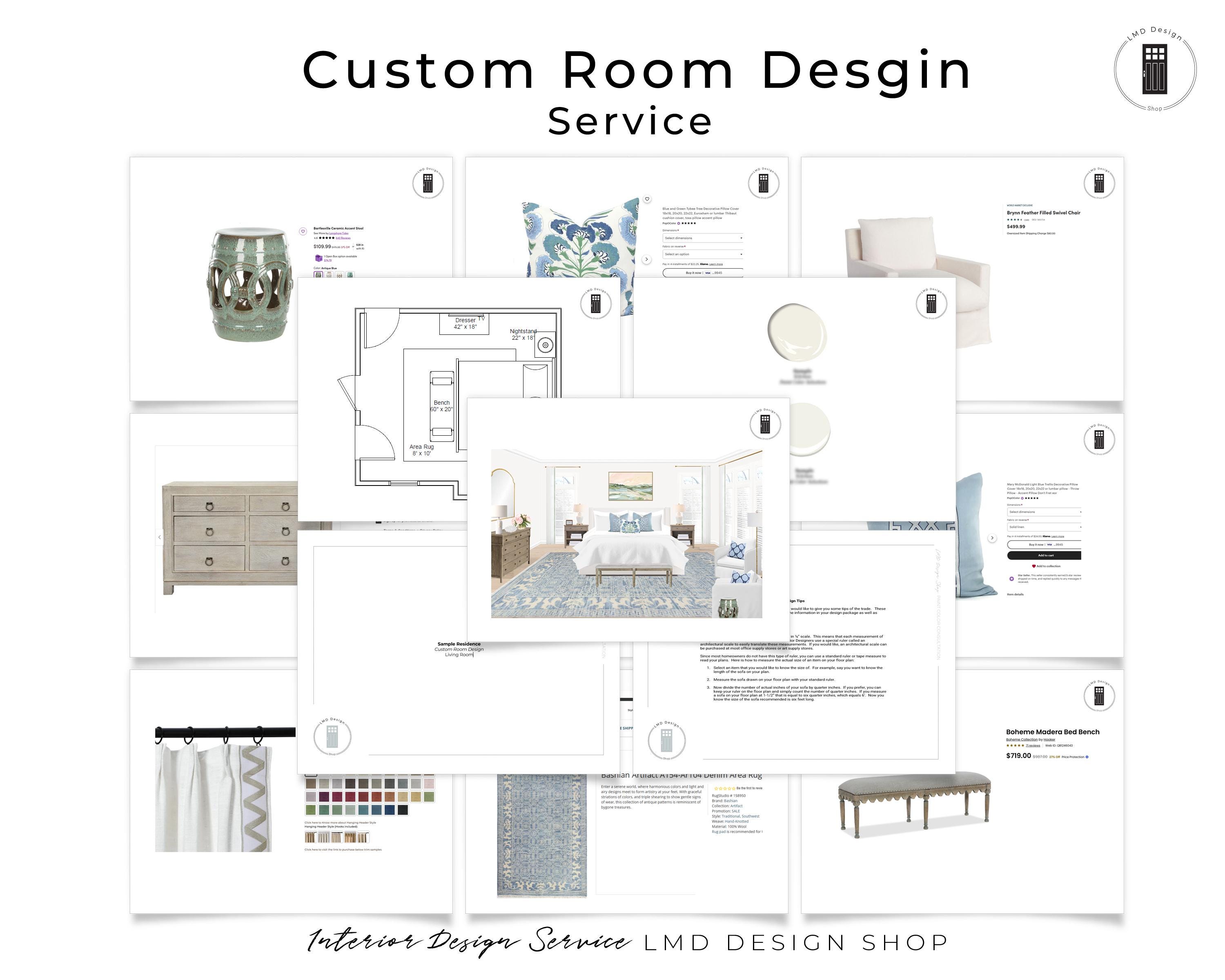 Custom Room Design Service | Professional Interior Design Makeover - Etsy