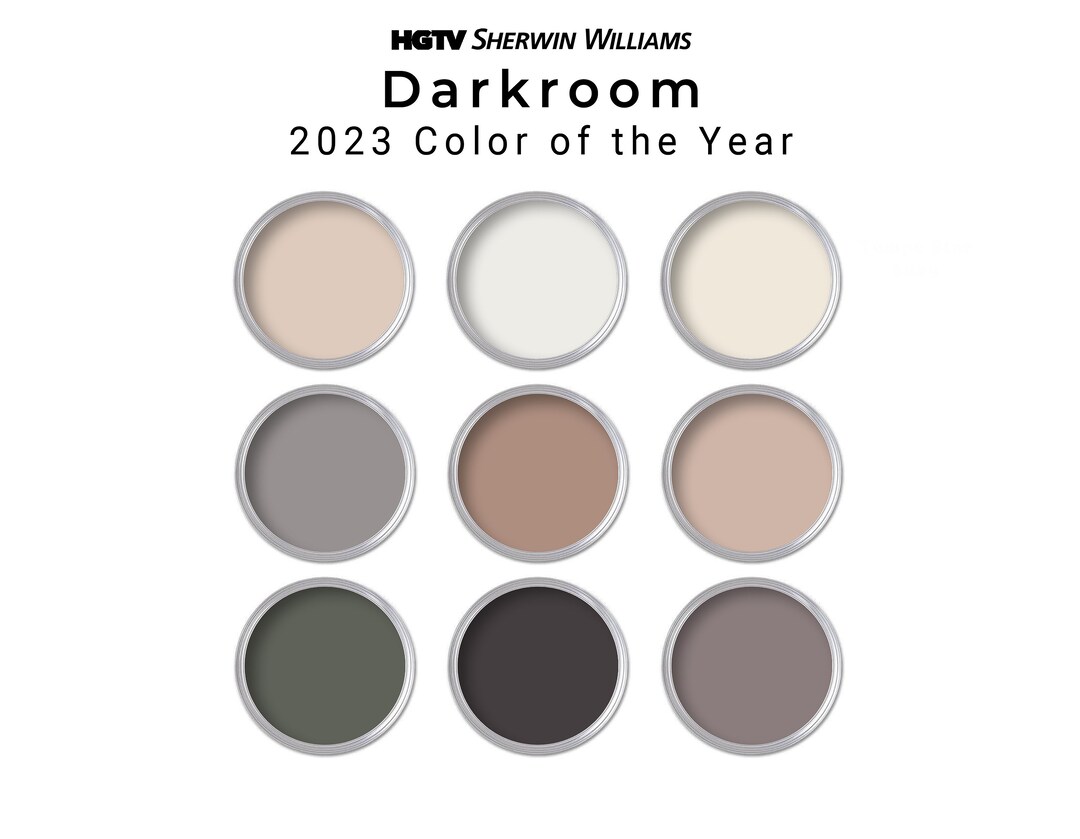 Sherwin Williams Darkroom Paint Color Palette HGTV 2023 | Interior ...