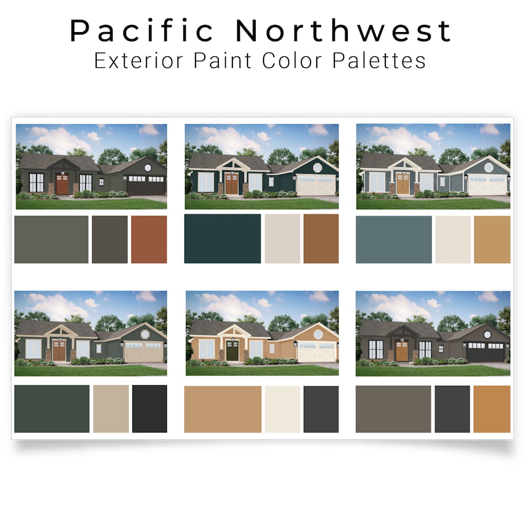 Pacific Northwest Exterior Paint Color Palettes | Northwest Style ...