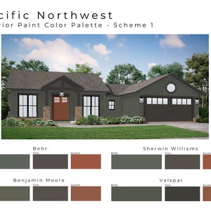 Pacific Northwest Exterior Paint Color Palettes | Northwest Style ...