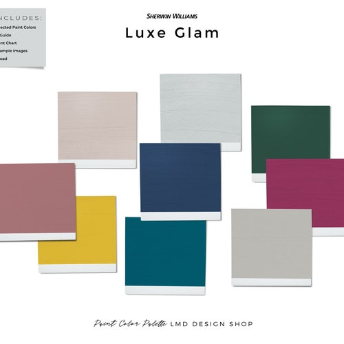 Sherwin Williams Luxe Modern Color Scheme Luxe Interior Paint - Etsy