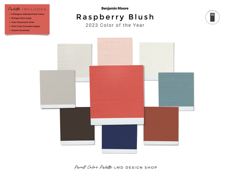 Raspberry Blush 2023 Benjamin Moore Color Year 2023 Benjamin - Etsy
