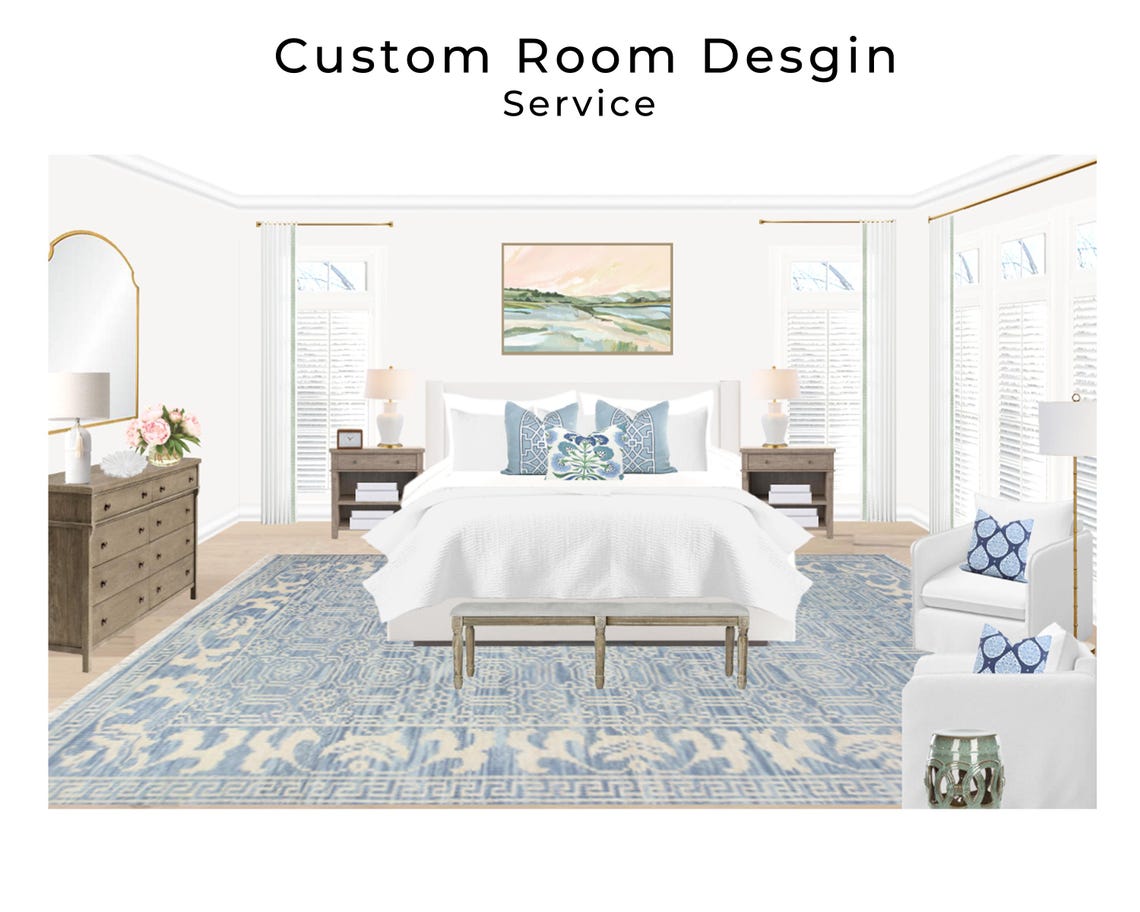 Custom Room Design Service | Professional Interior Design Makeover - Etsy