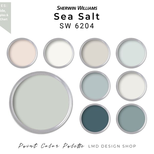 Sea Salt Paint Color Scheme - Etsy