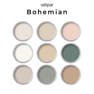 Valspar Boho Earthy Paint Palette | Interior Paint Colors for Home - Etsy
