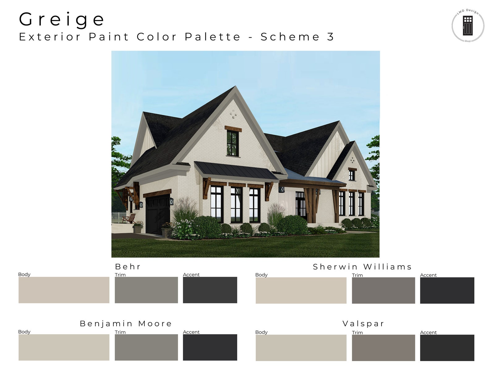 Greige Gray Exterior Paint Palettes Greige House Exterior Paint Colors ...
