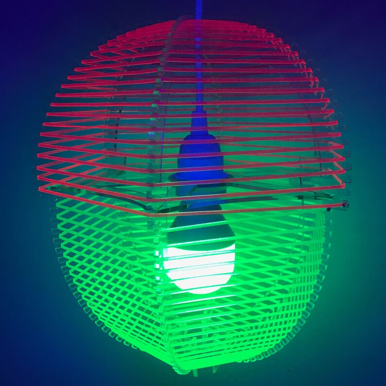 Acorn String Art Pendant Lamp Kit Handmade Lasercut Hanging Chandelier ...