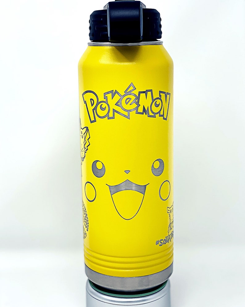 Pokémon Pikachu 20 Oz. 32 Oz. or 40 Oz. Custom Water Bottle - Etsy