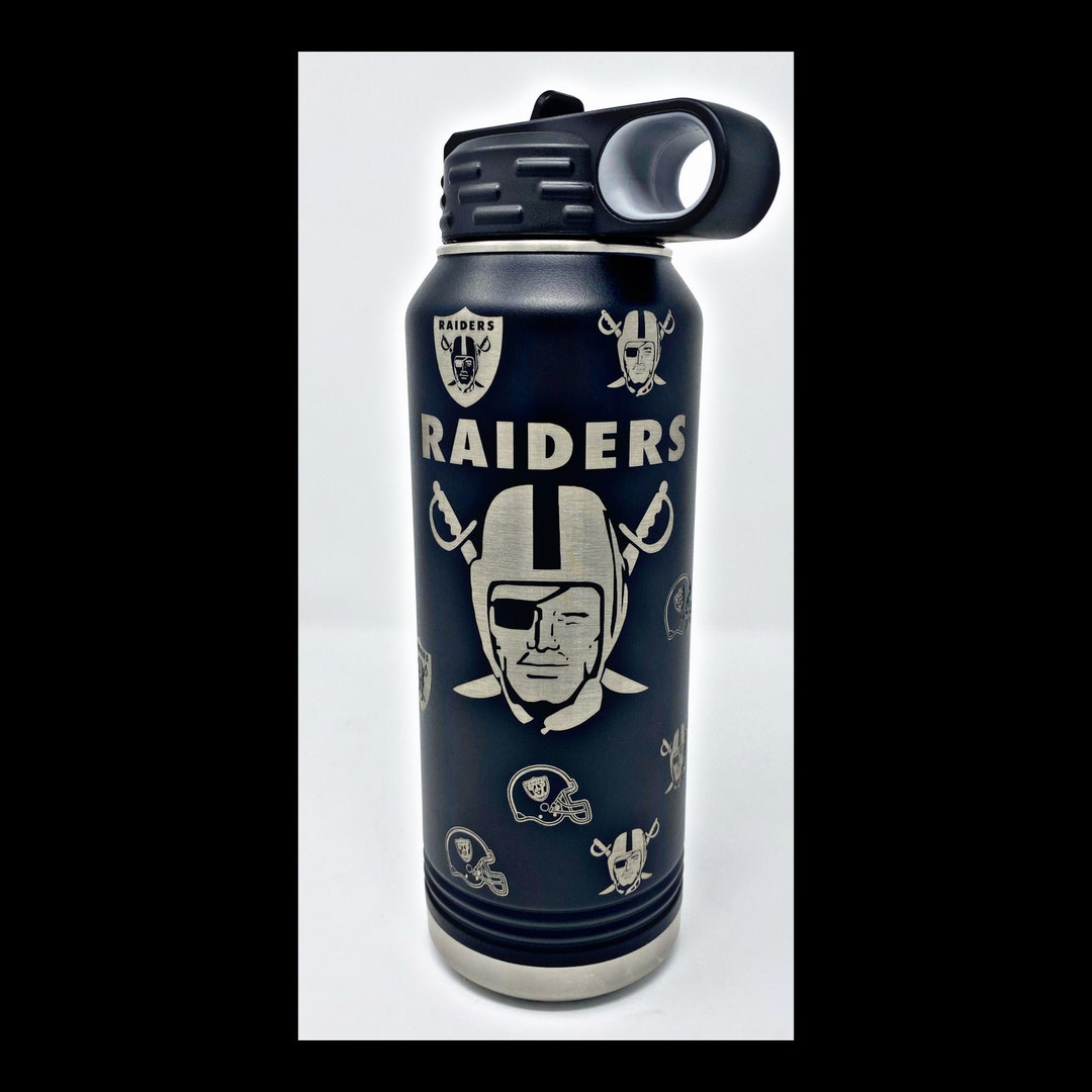 Raiders 20 Oz, 32 Oz. or 40 Oz. Custom Water Bottle - Etsy