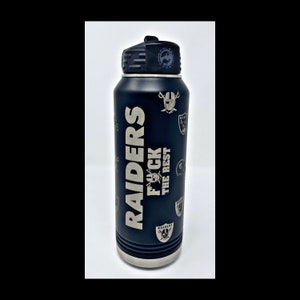 Raiders 20 Oz, 32 Oz. or 40 Oz. Custom Water Bottle - Etsy